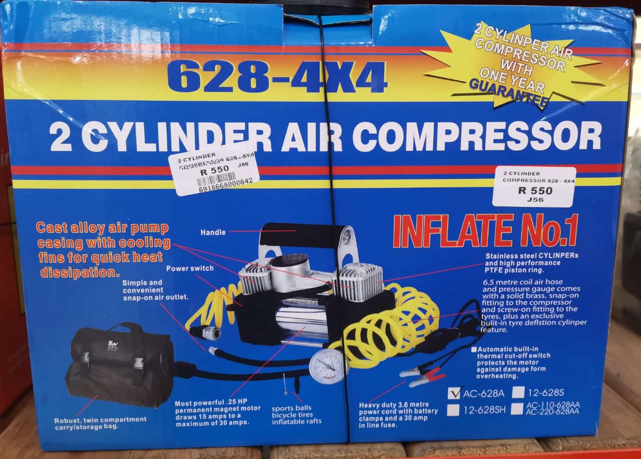 628 4X4 12VDC 100PSI 75Lit/Min Air Compressor – SA Liquidation centre