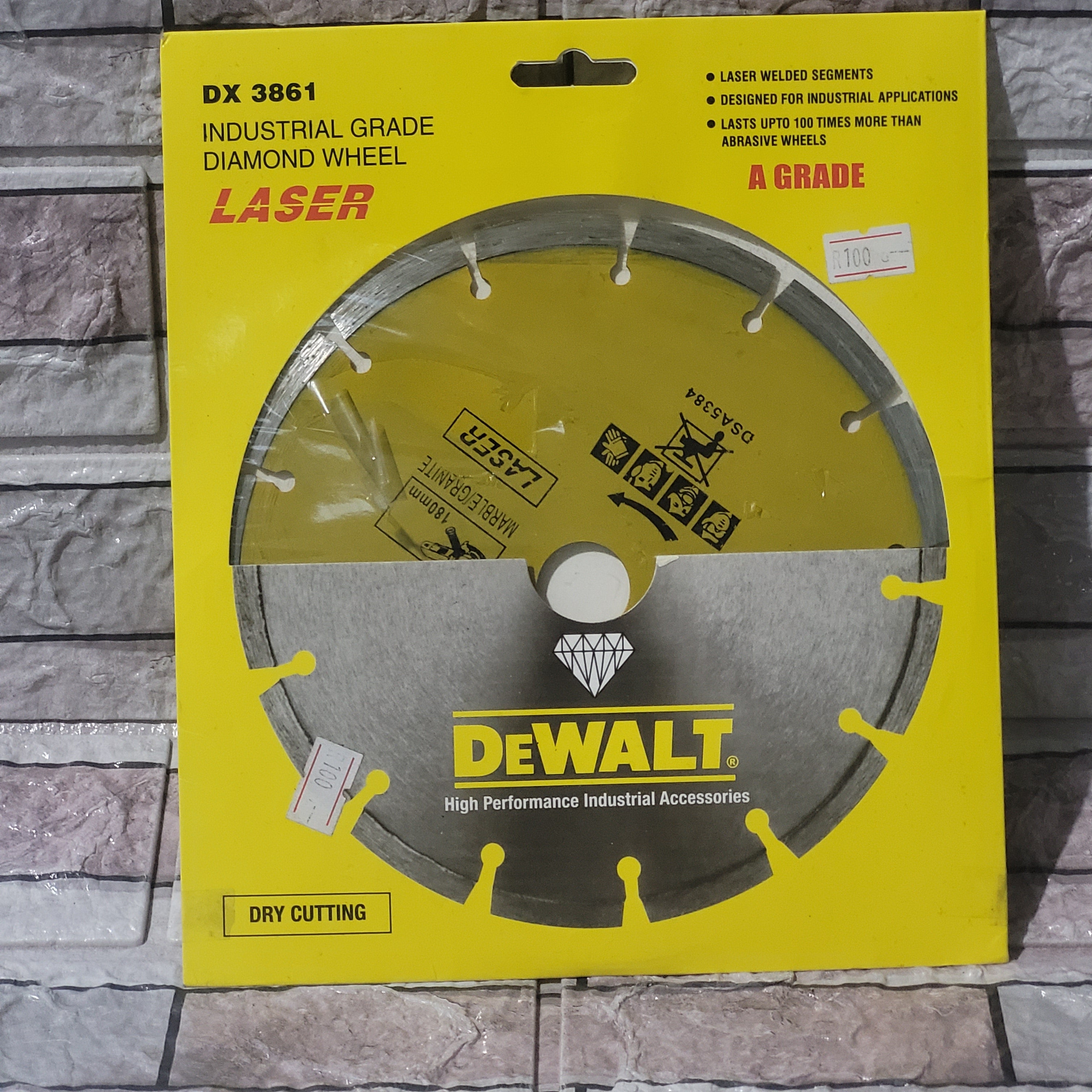 De Walt 180mm diamond wheel (dry cutting) – SA Liquidation centre